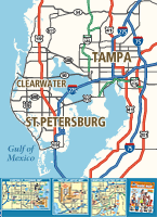 Tampa Bay & Gulf Beaches Welcome Guide-Map